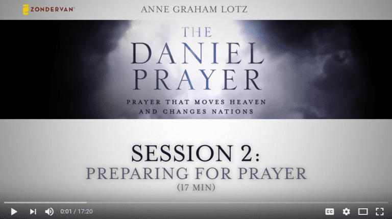 THE DANIEL PRAYER Bible Study | Anne Graham Lotz - Angel Ministries